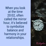 Reversed 20:02 Mirror Hour: What Are They Telling You - It's Angelica